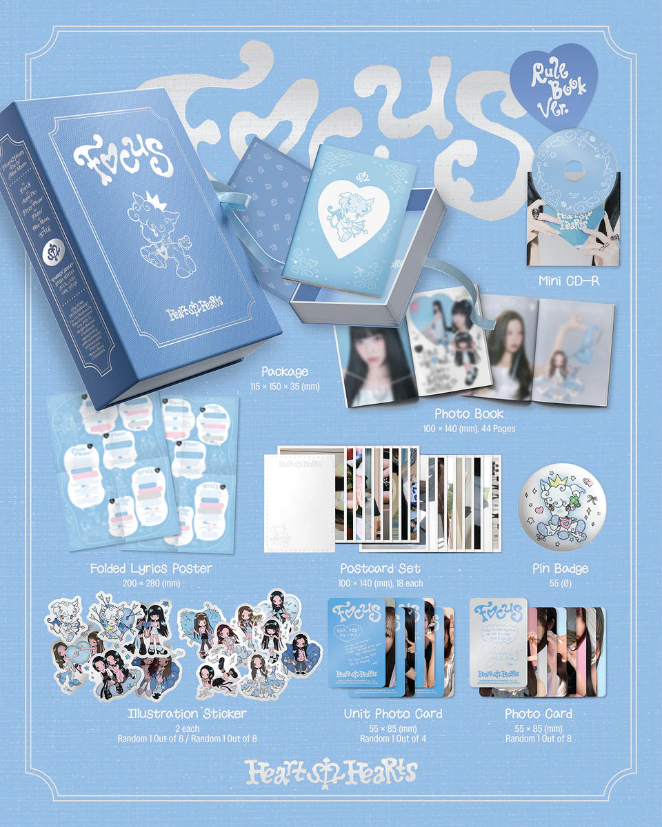 HEARTS2HEARTS - FOCUS 1st Mini Album Rule Book Ver – kheartshop