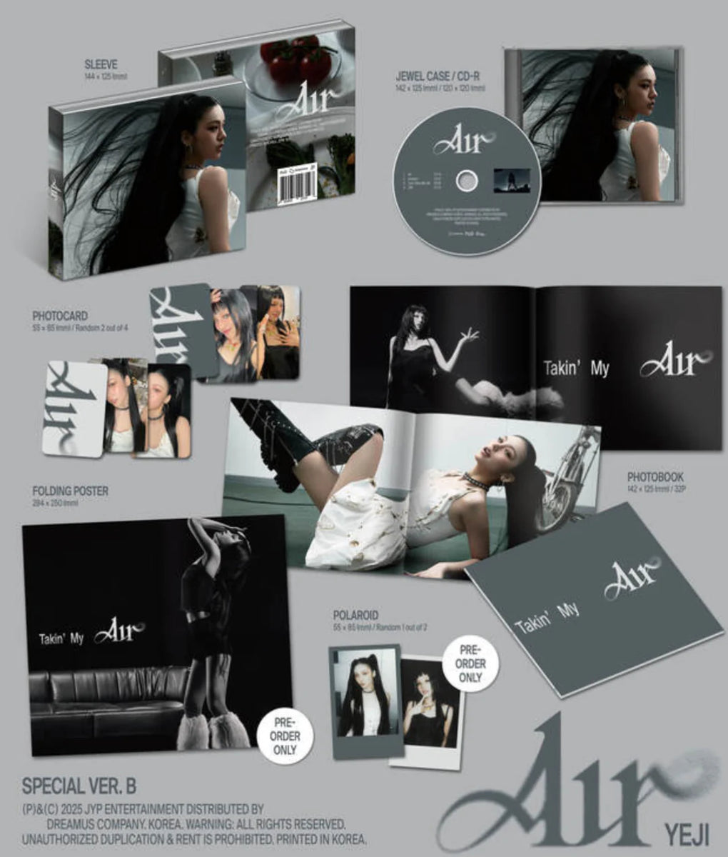 ITZY YEJI - AIR 1st Mini Album Special Edition Jewel Case Ver – kheartshop