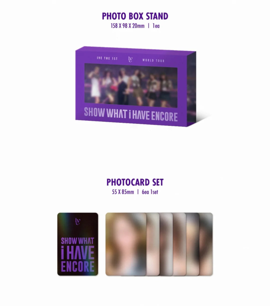 IVE - The 1st World Tour SHOW WHAT I HAVE Encore Kit Video – kheartshop