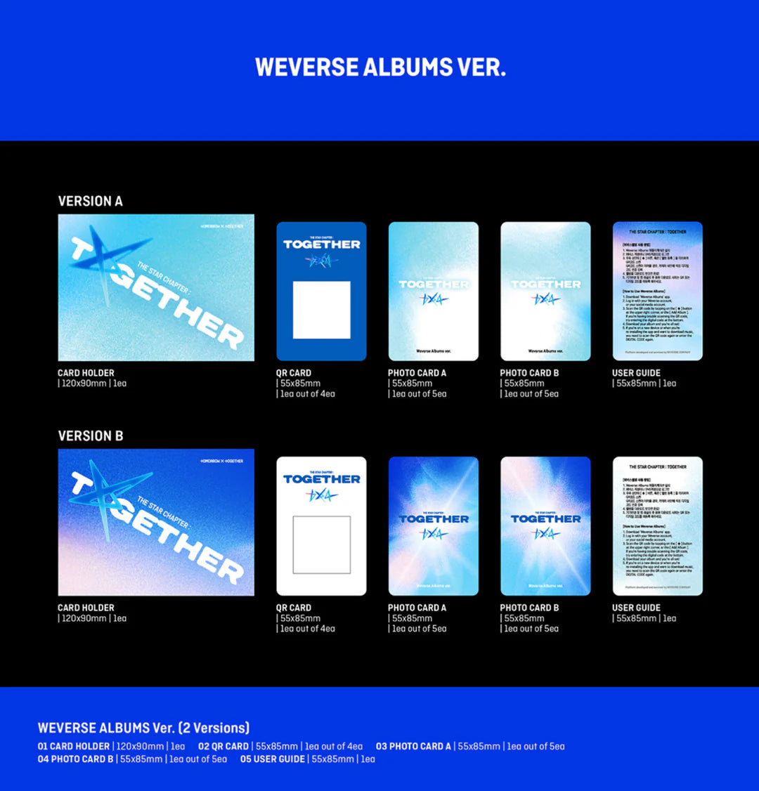 TOMORROW X TOGETHER TXT - The Star Chapter : TOGETHER / WEVERSE Ver ...