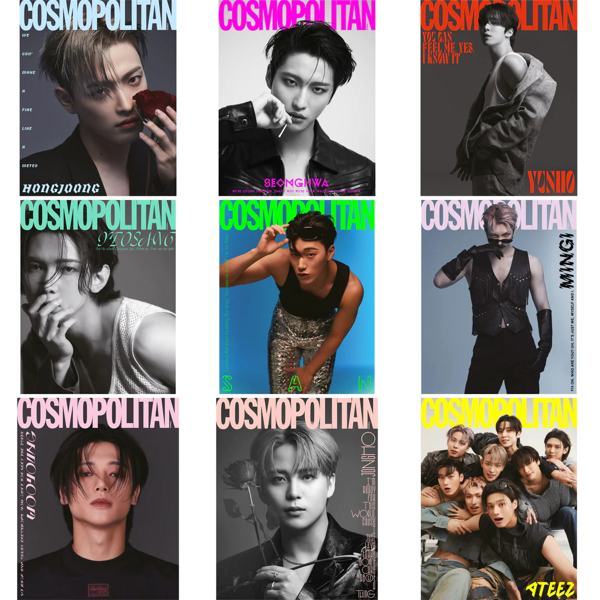 ATEEZ Cosmopolitan KOREA August Issue 2023 – kheartshop