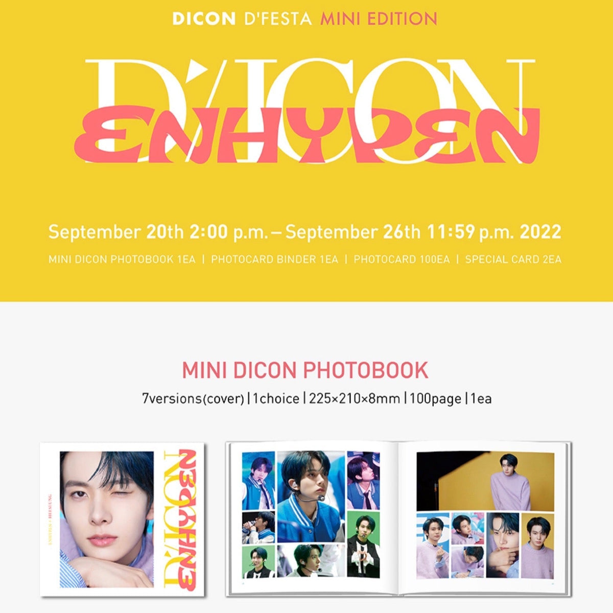 ENHYPEN - DICON DFESTA OFFICIAL MINI EDITION PHOTOBOOK – kheartshop