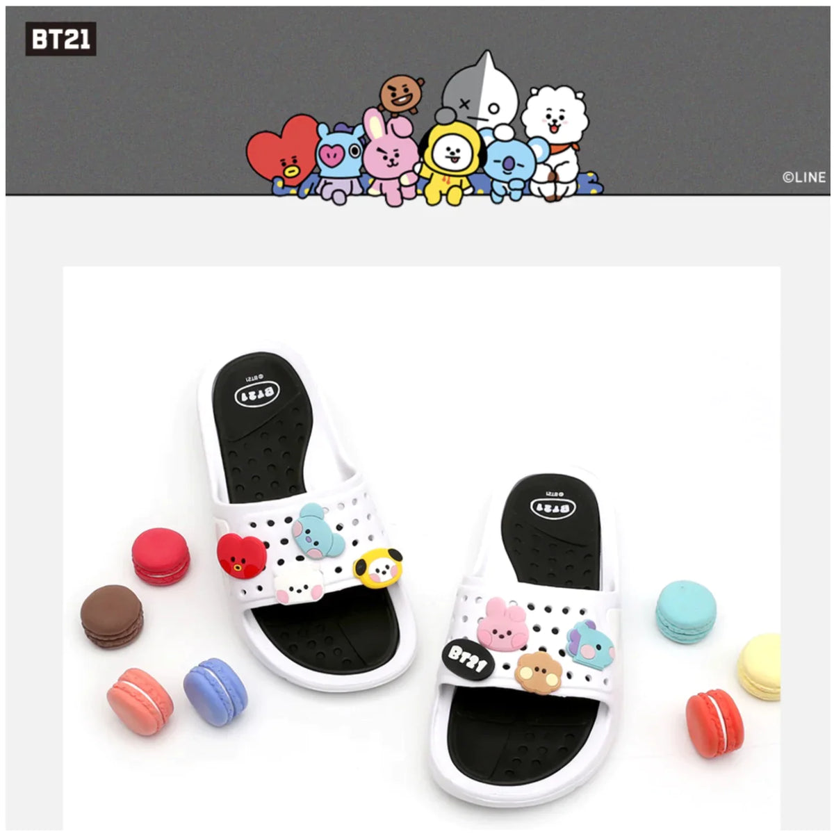 BT21 Minini Official Together Cushion Slippers – kheartshop